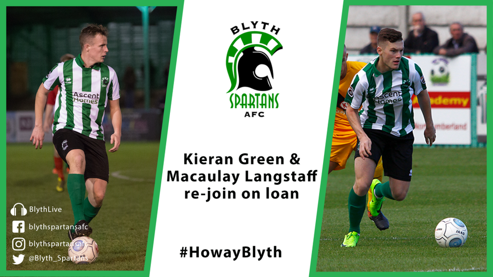 Arrivals | Green and Langstaff Return to Spartans On Loan - Blyth Spartans