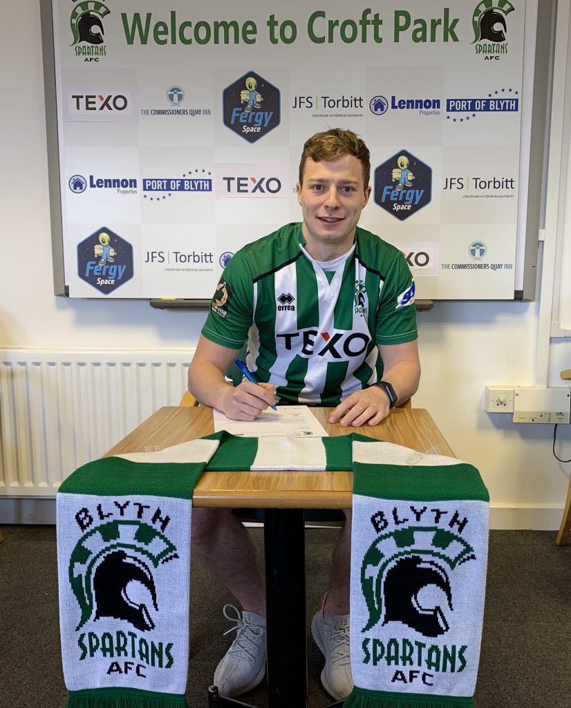 Player news | Rhys Evans commits future to Spartans - Blyth Spartans