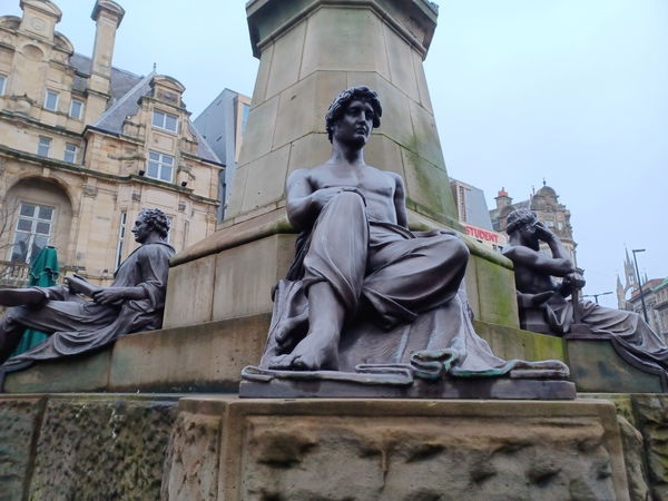 George Stephenson Monument In Newcastle City Centre - Fabulous North