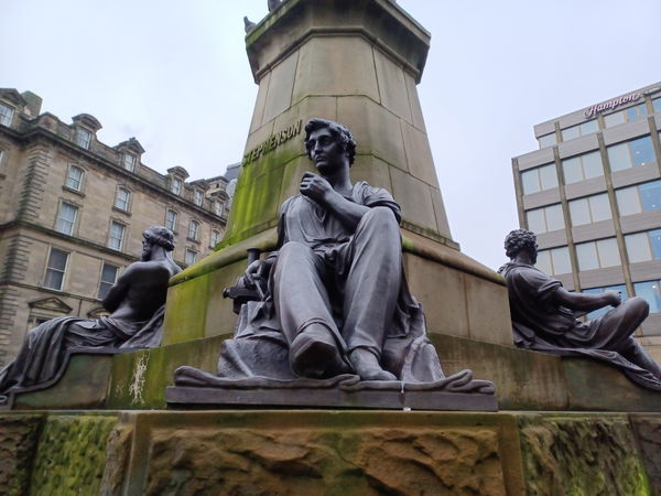 George Stephenson Monument In Newcastle City Centre - Fabulous North