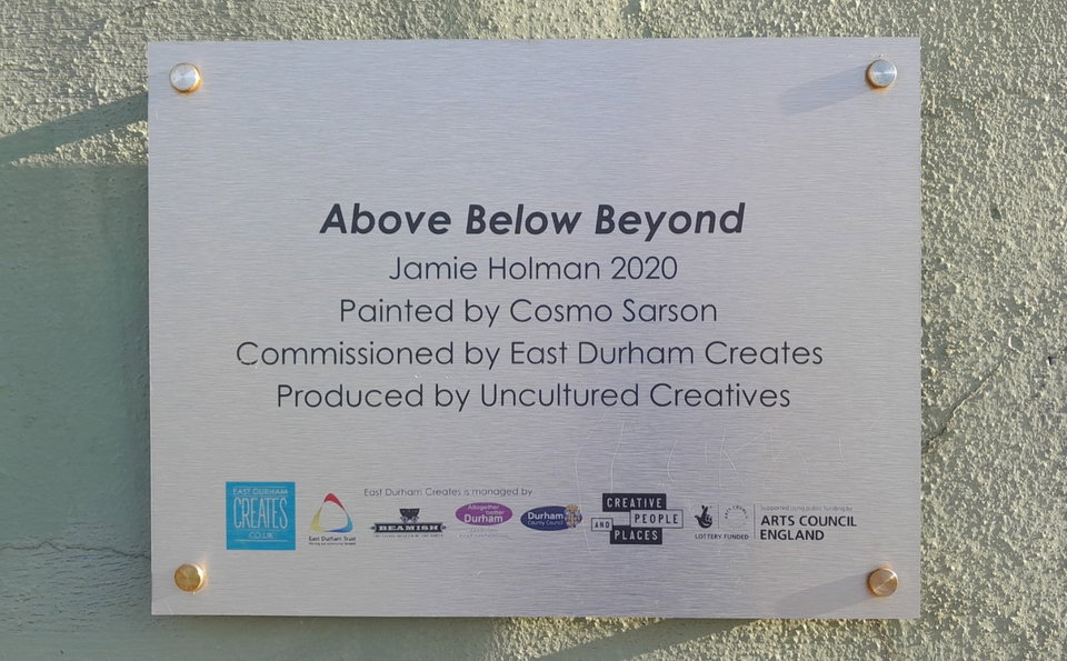 Above Beyond Below Mural In Seaham - Fabulous North