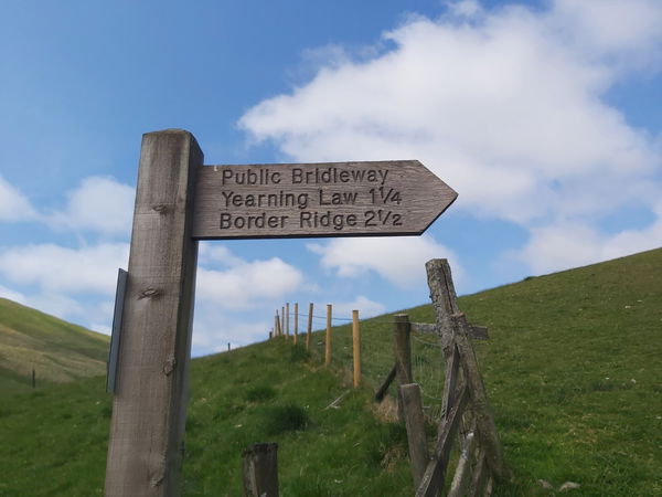 Walk Up Yearning Law, Border Ridge To Windy Gyle In The Cheviots ...
