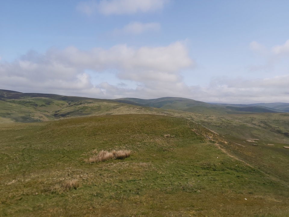 Walk Up Yearning Law, Border Ridge To Windy Gyle In The Cheviots ...