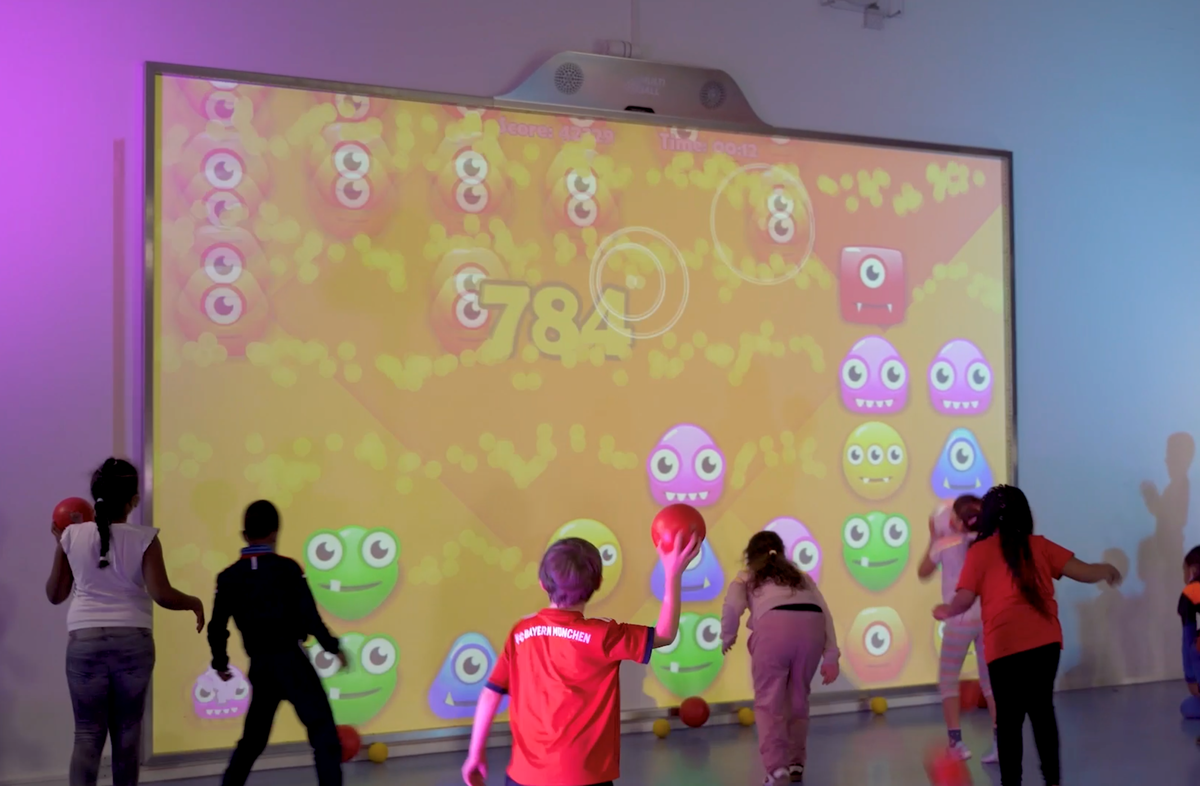 Interactive Multiball Gaming Wall | Kings Premier Health Club