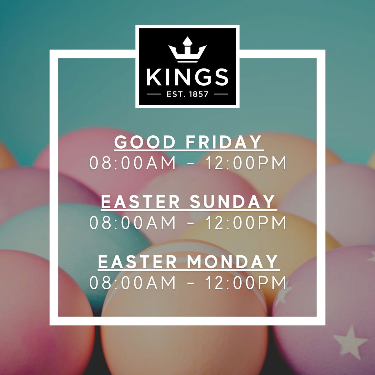 Easter Opening Hours 2025 - Kings Premier Health Club