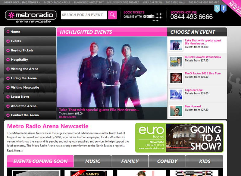 Metro Radio Arena launched - wayfresh